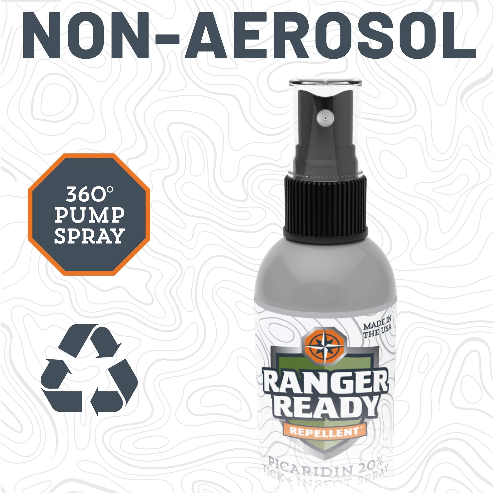 Ranger Ready Repellents Picaridin Insect Repellent in Assorted Scents - 20% Picaridin Tick Spray and Mosquito Repellent - Travel Size Bug Spray, Assorted Scents, 3.4 Oz (Pack of 3)