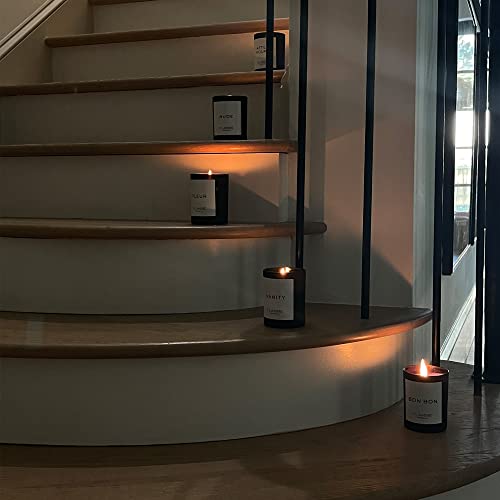 FLAMME Candle Co. Vanity | Tobacco & Vanilla Scent | 10 oz | 60 Hour Burn Time | Luxury Candle with Colored Wax | All Natural Soy