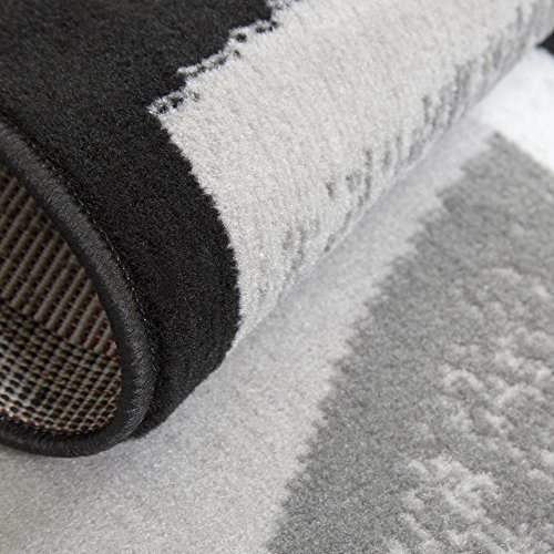 Home Dynamix Lyndhurst Rotana Modern Area Rug, Contemporary Black/Gray 7'8"x10'7"