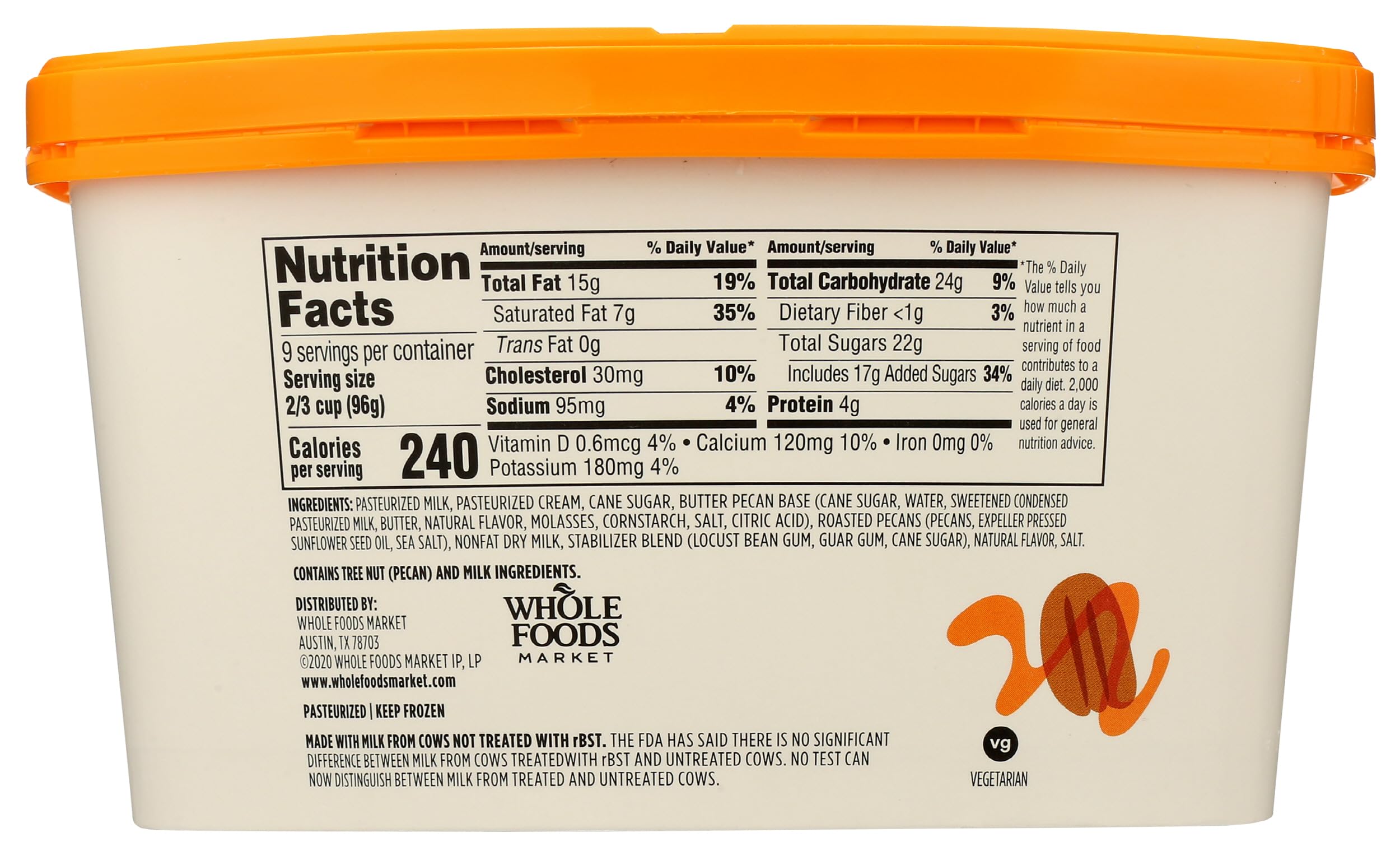 365 by Whole Foods Market, Ice Cream Butter Pecan, 1.5 Quart