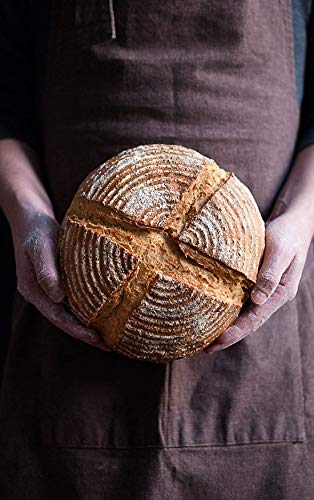 Bread Banneton 1kg (Rounde 8.6 x 3.5 inches) Willow Proofing Basket Best Bakery Themed Gifts For Women With Linen Liner Covers