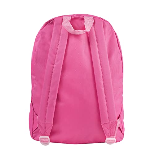 Trailmaker Classic 17 Inch Backpack with Adjustable Padded Shoulder Straps (Pink)