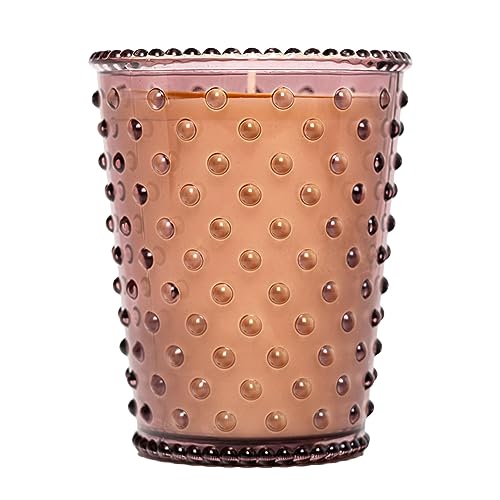 Simpatico No. 36 Beach Plum Hobnail Candle, Springtime Fruity Vanilla Blossom Scent, Pressed Hobnail Glass Jar, 100-Hour Burn Time, Scented Candles for Home, 16 oz