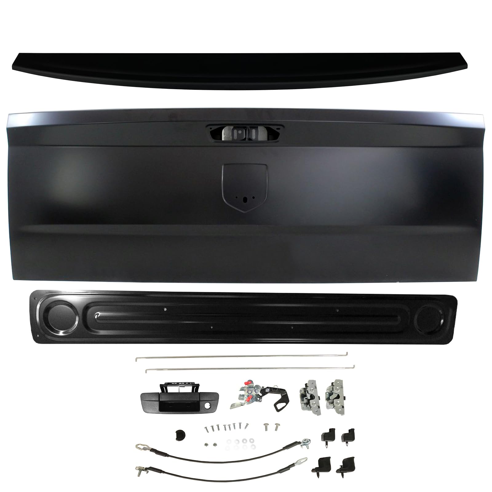 MBI AUTO - Primered, Steel Tailgate Assembly w/Locking for 2009 RAM 1500 & 2010-2018 RAM 1500 2500 3500 09-18, CH1900129