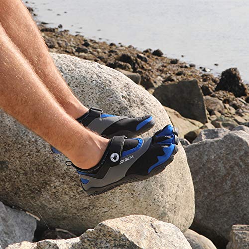 Body Glove Men's 3T Barefoot Max Water Shoe, Black/Dazzling Blue, 10
