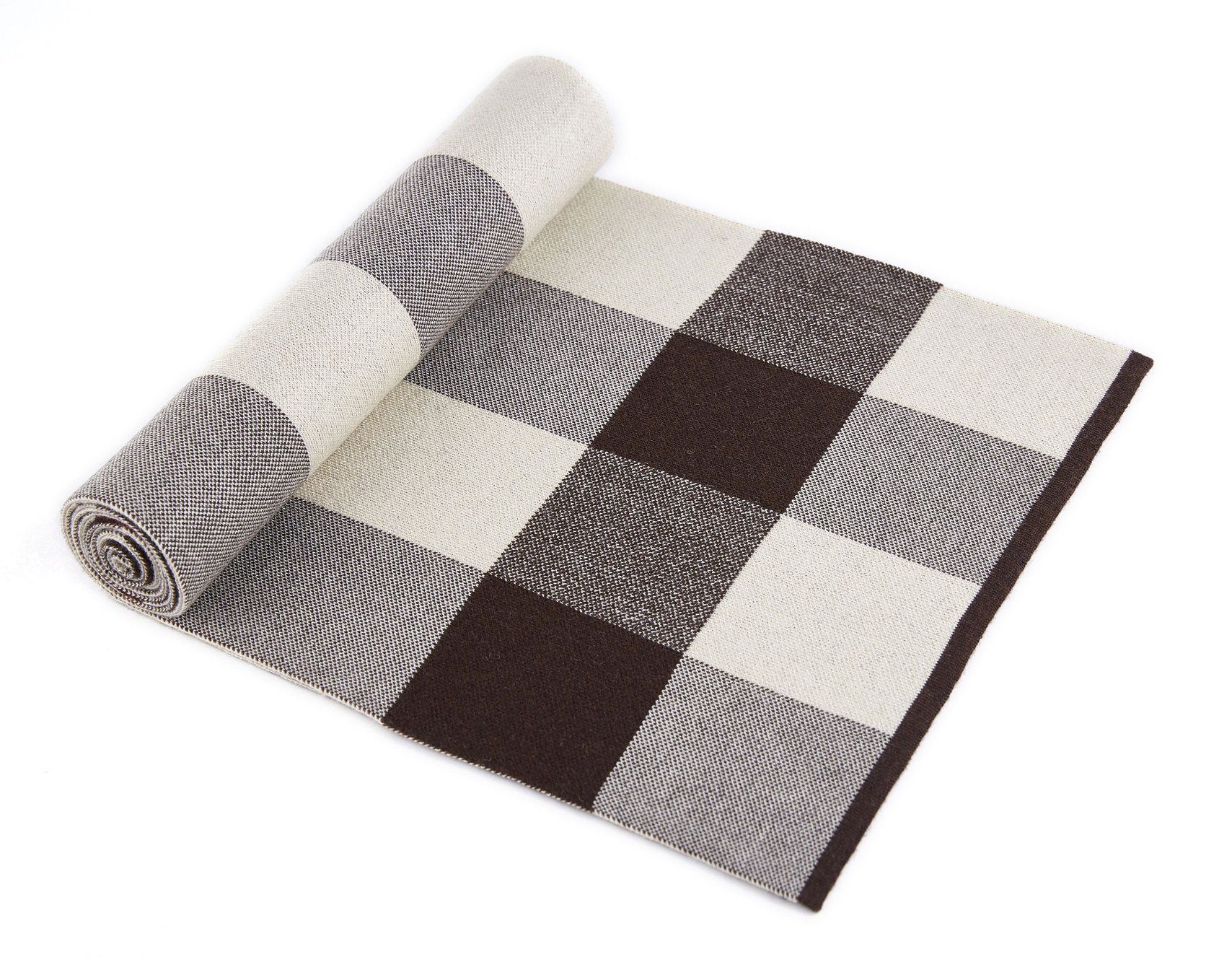 RIONA Men's Winter Cashmere Feel Australian Wool Soft Warm Knitted Scarf