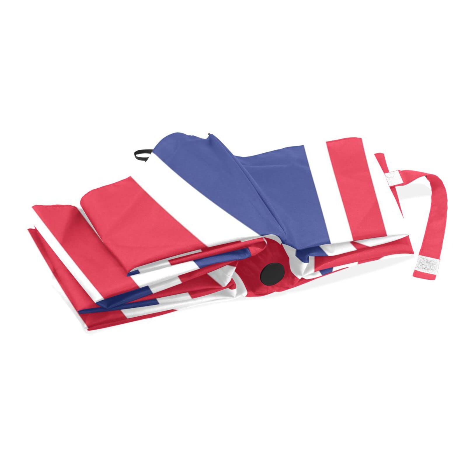 ALAZA Union Jack British 3 Folds Auto Open Close Anti-UV Umbrella