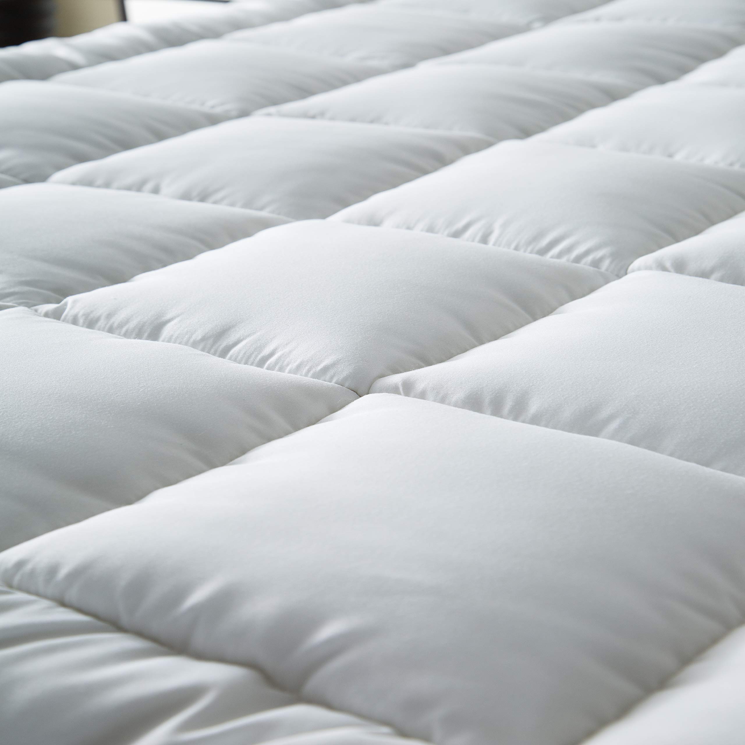 Niagara Microfiber Queen Mattress Topper - Pillow Top Mattress Cover Quilted Fitted Cooling Topper for Back Pain Deep Pocket Fits 20 Inches (60x80 Inches)