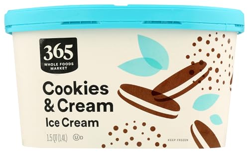 365 by Whole Foods Market, Ice Cream Cookies And Cream, 1.5 Quart