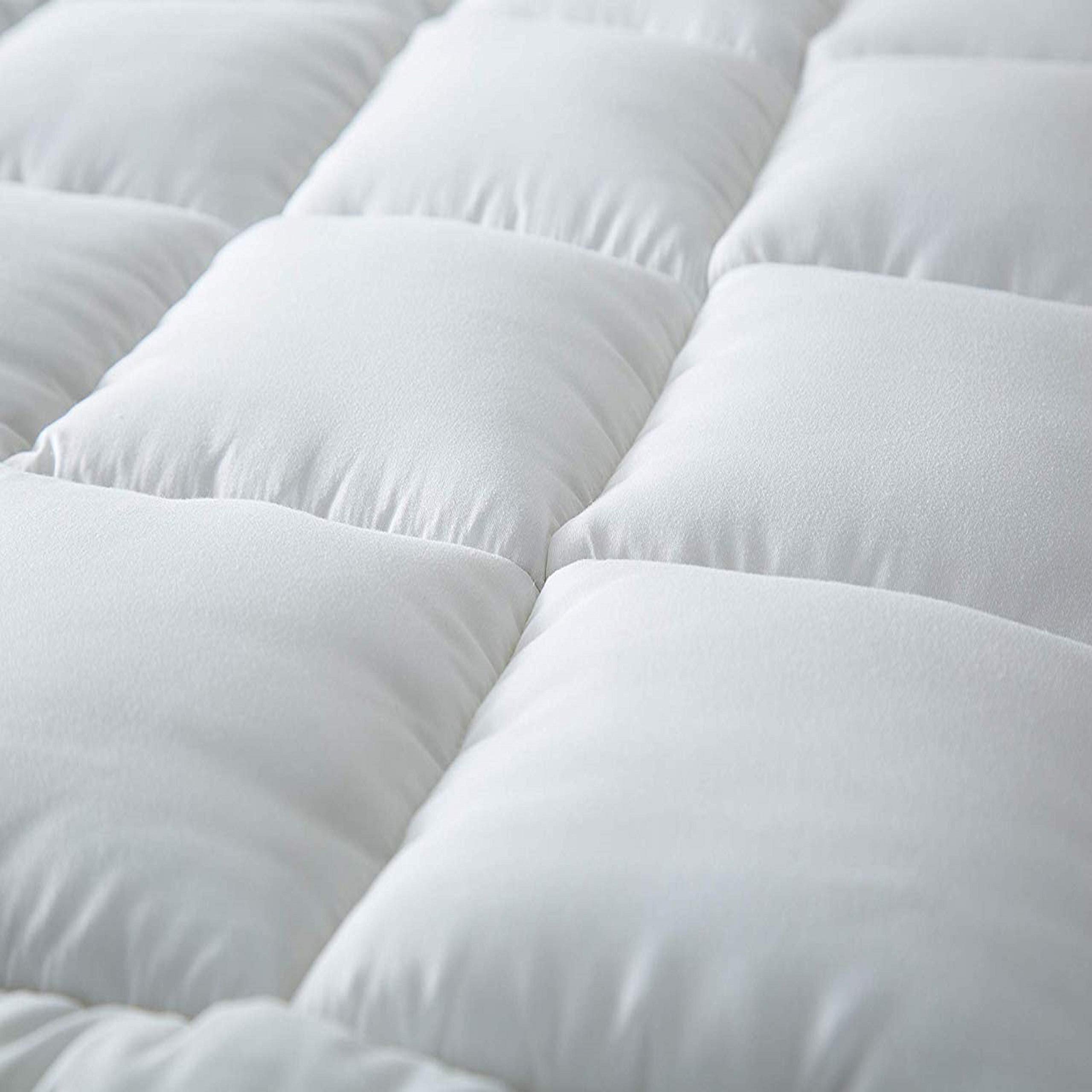 Niagara Microfiber Queen Mattress Topper - Pillow Top Mattress Cover Quilted Fitted Cooling Topper for Back Pain Deep Pocket Fits 20 Inches (60x80 Inches)