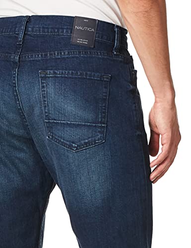 Nautica Men's Size Big and Tall Relaxed Fit Jean, Pure Deep Bay Wash, 58W x 30L