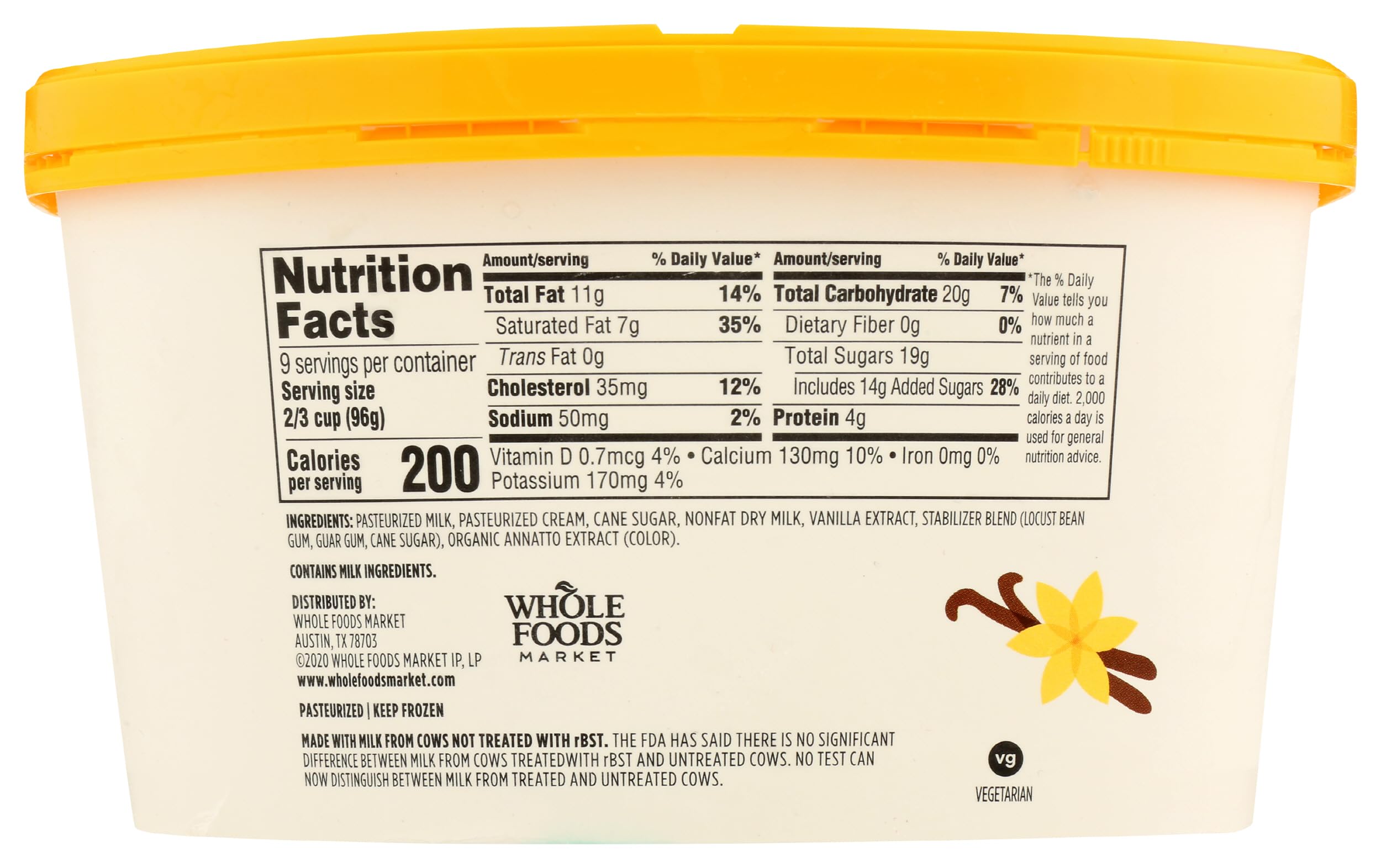 365 by Whole Foods Market, Ice Cream Vanilla, 1.5 Quart