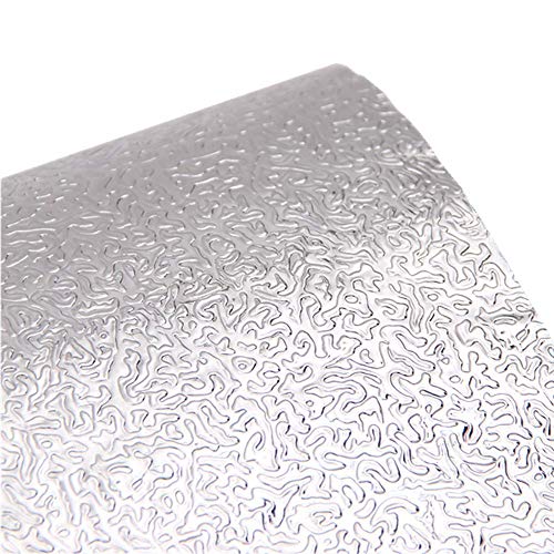 Yija Self-Adhesive Kitchen Aluminum Foil Anti Greasy Countertop DIY Waterproof Shelf Drawer Liner Cabinet Sticker 15.6 Inch by 98 Inch