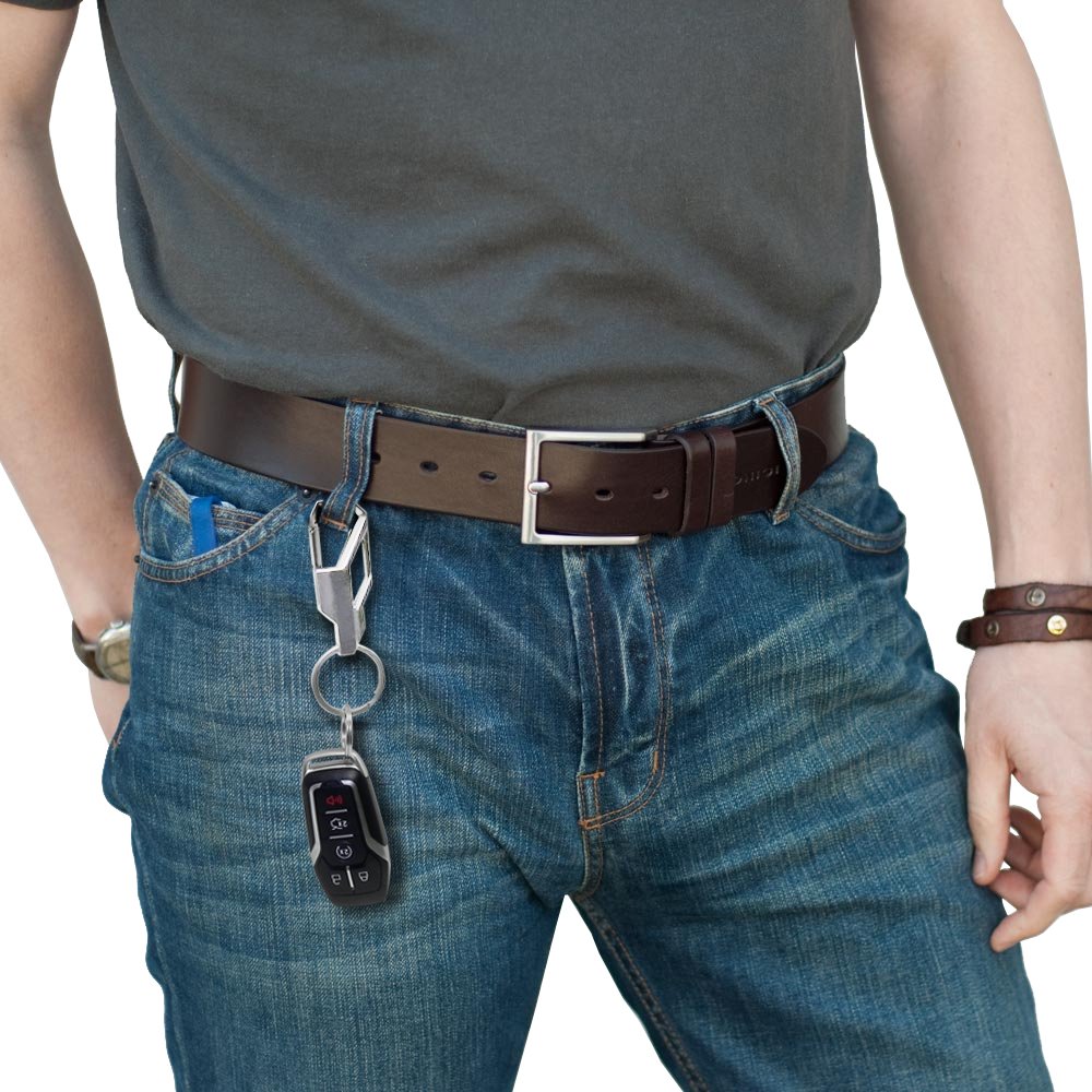 iPick Image Compatible with Honda Civic Si Silver Carabiner-Style Snap Hook Metal Key Chain