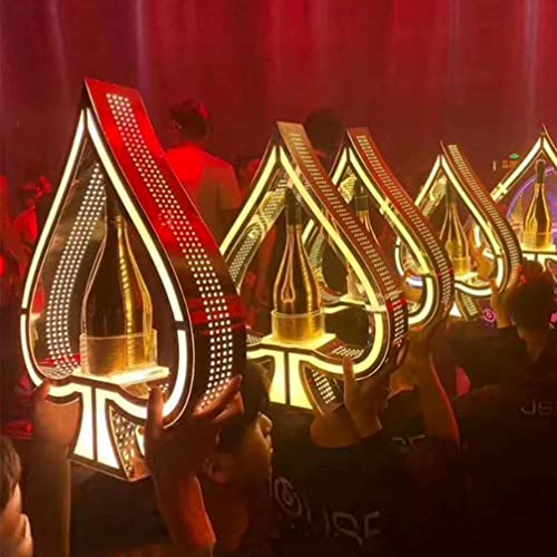 ZUMERTYH Glow Bar Wine Bottle Display 7-Color Ace of Spades Champagne Drinks Beer VIP Bottle Presenter with Remote Control for Commercial Home Bar