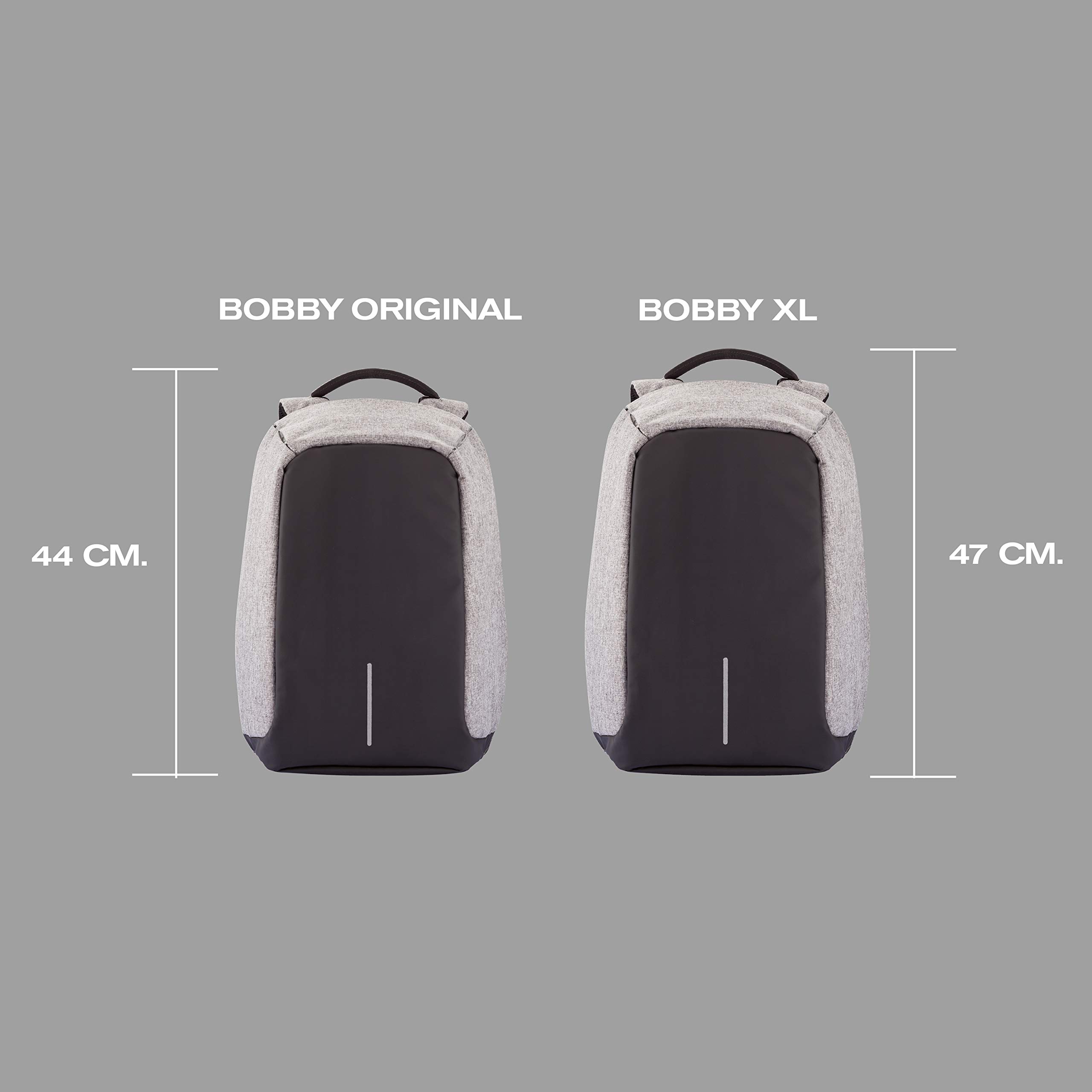 XDDesign Bobby XL 17" Anti-Theft Laptop Backpack USB Port Grey (Unisex Bag)