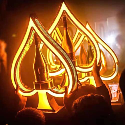 ZUMERTYH Glow Bar Wine Bottle Display 7-Color Ace of Spades Champagne Drinks Beer VIP Bottle Presenter with Remote Control for Commercial Home Bar