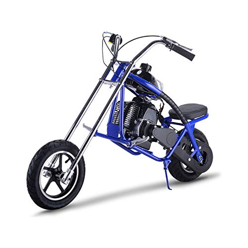 MotoTec 49cc Gas Mini Chopper Blue