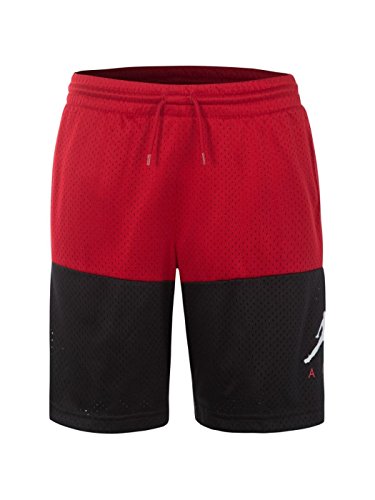 NIKE Boys Jordan Jumpman Air Mesh Shorts - Gym Red (Large)