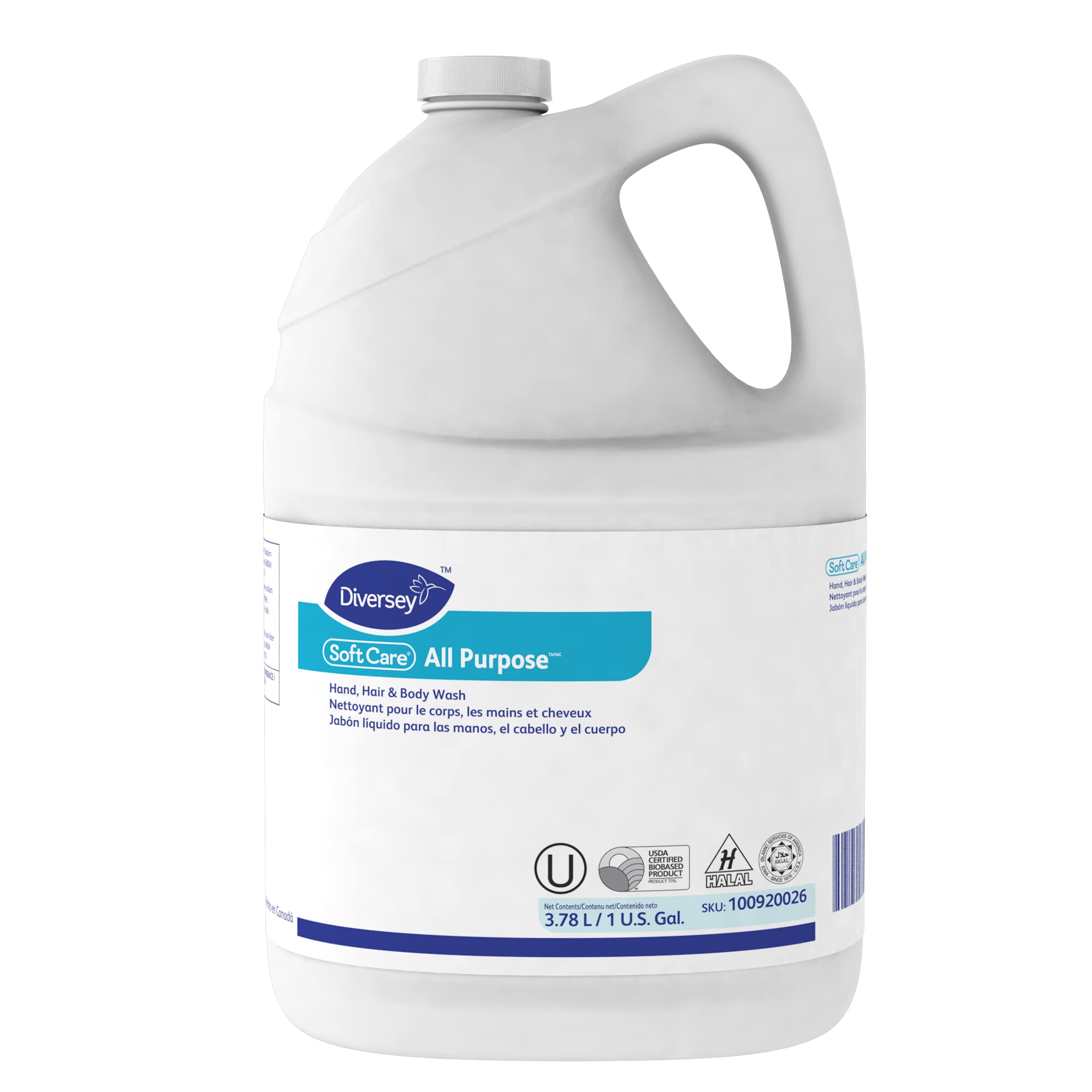Diversey Soft Care All Purpose Liquid, Gentle Floral, 1 Gal Bottle, 4/carton