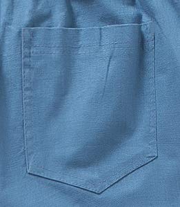 SIR7 Men's Linen Casual Lightweight Drawstrintg Elastic Waist Summer Beach Pants Denim Blue XL