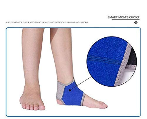 Plantar Fasciitis Socks with Arch Support for boy & Girl - Best 24.5/7 Compression Foot Sleeve for Aching Feet & Heel Pain Relief Holds Shape & Better Than a Night Splint-One Pair (Blue, Small)