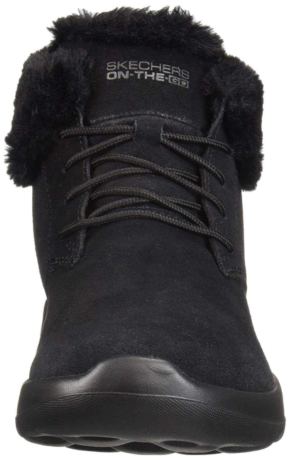 Skechers Women's On-The-go Joy-Lush Oxford Boot, Black, 10 M US