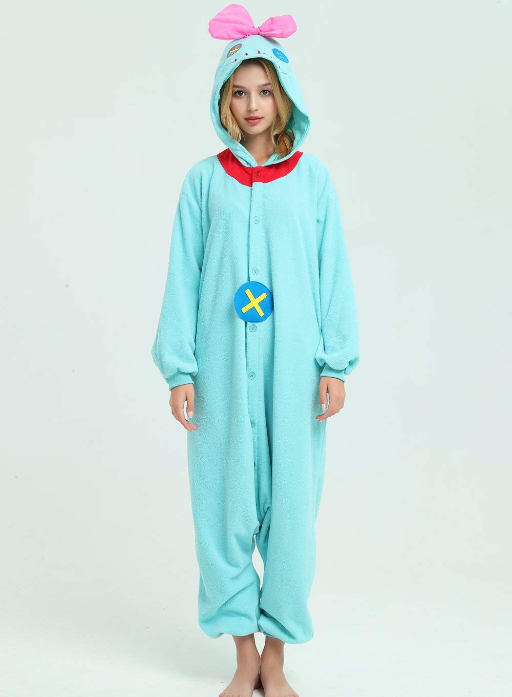 HALLOWITCH Scrump The Doll Onesie Costume for Adult Men Women and Teens. S