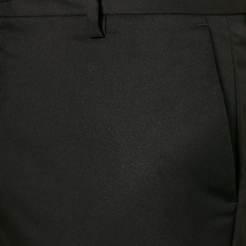 Amazon Essentials Men's Slim-Fit Flat-Front Dress Pant, Black, 28W x 32L
