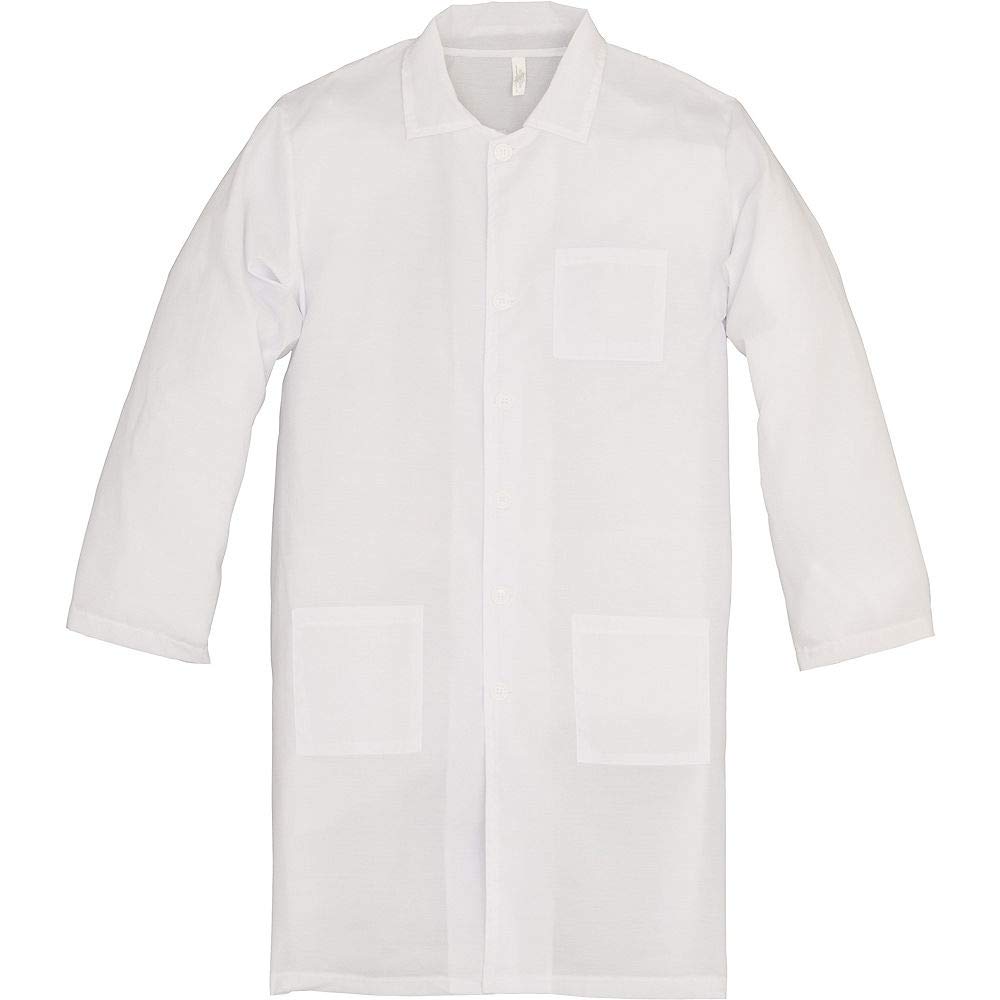 Suit Yourself Doctor Lab Coat for Adults, Size 2X, Mid-Length Accessory Features Pockets and Buttons Down the Front
