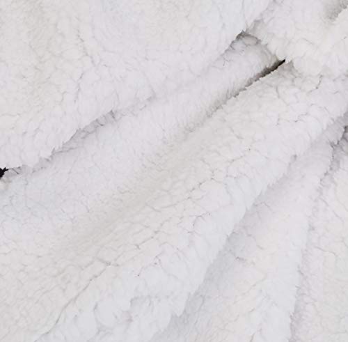 Amazon Basics - Ultra-Soft Micromink Sherpa Throw Blanket, Full/Queen, Grey