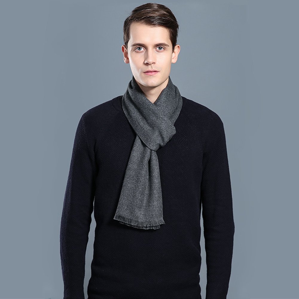 OHAYOMI Mens Scarf Winter Fashion Formal Soft Scarves for Men