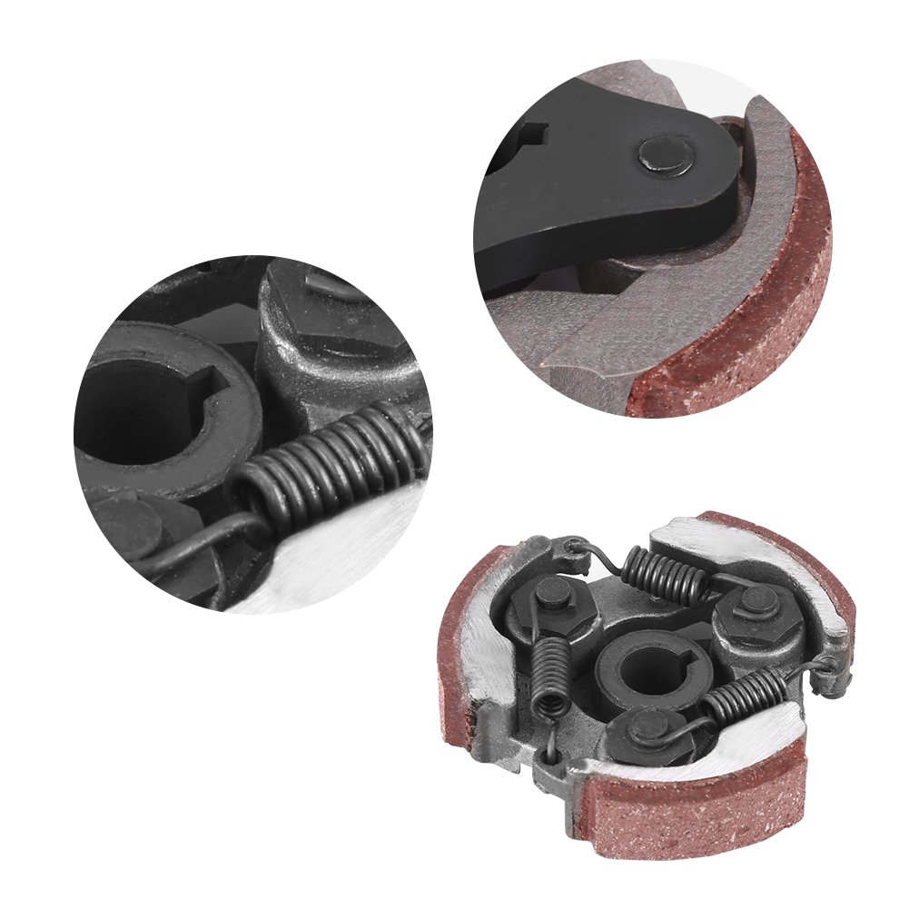 Motorcycle Clutch Pad with 3 Springs Replacement for 2 Stroke Mini Pocket Dirt Bike ATV Scooter