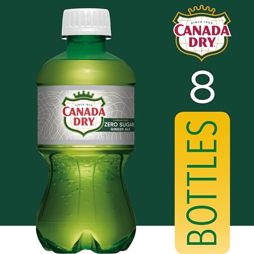 Diet Canada Dry Ginger Ale Soda, 12 Fluid Ounce Bottle, 8 Count