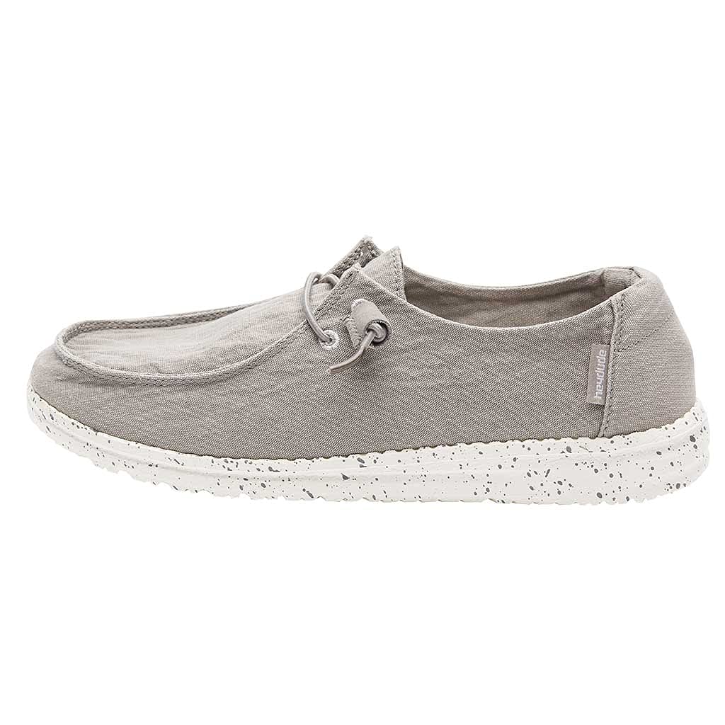 Hey Dude Women's Wendy Grey Size 6 | Women’s Shoes | Women’s Lace Up Loafers | Comfortable & Light-Weight