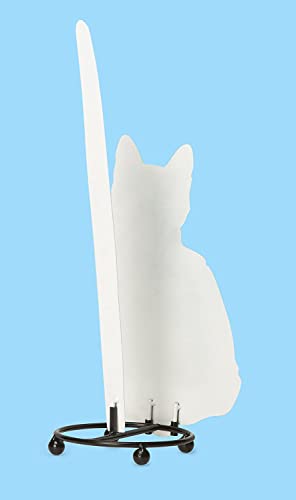 Tiger Striped Paper Holder - Photo-Realistic Cat Metal Paper Towel or Toilet Paper Dispenser
