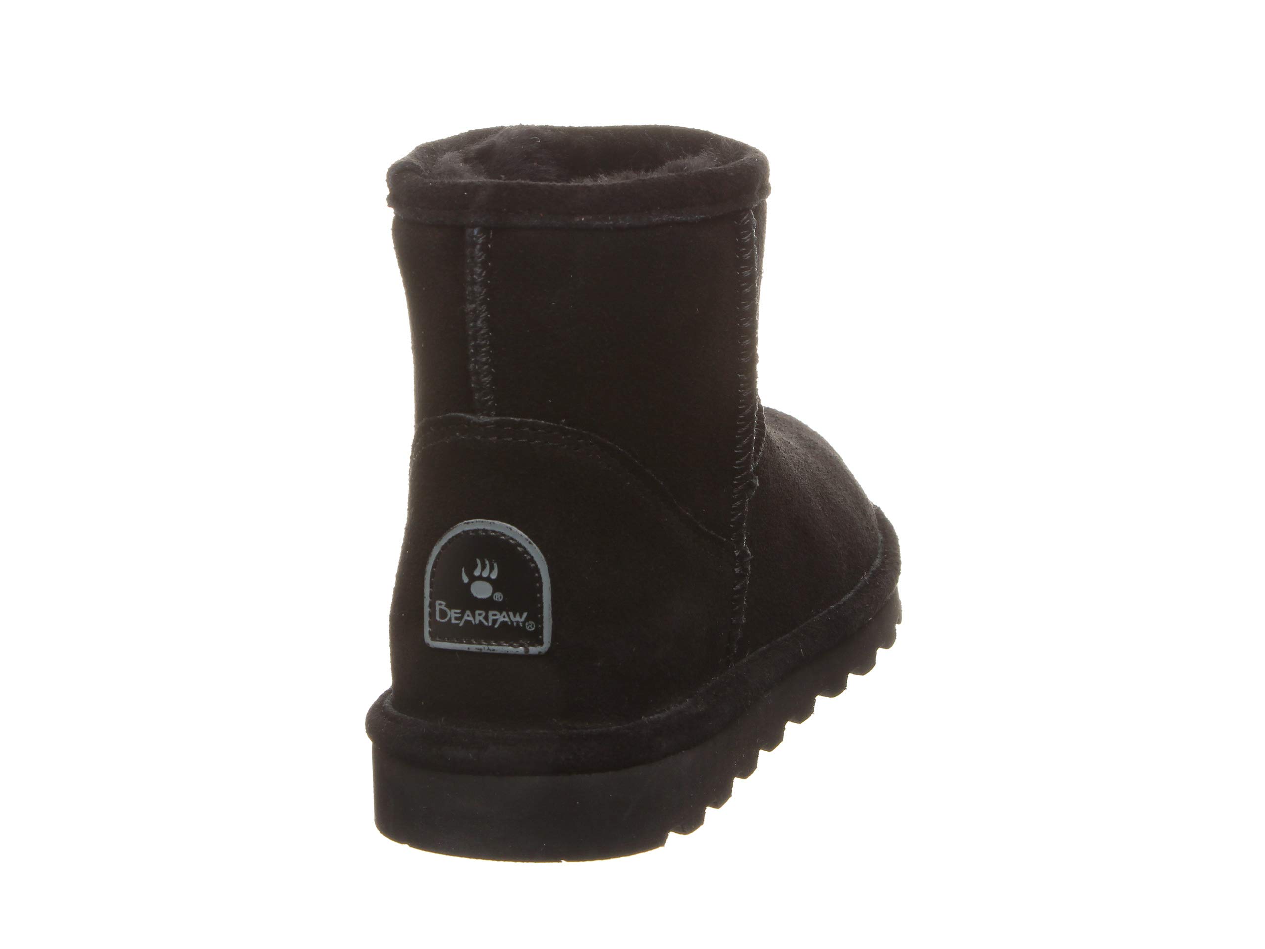 BEARPAW Women's Alyssa Black Size 10 | Women's Ankle Boot | Women's Slip On Boot | Comfortable Winter Boot