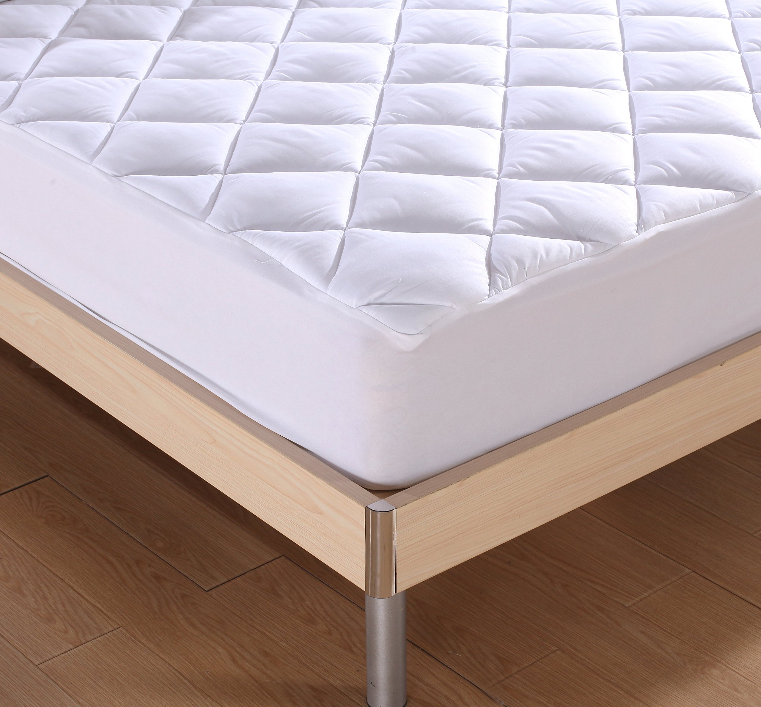 Premium Plus RV Camper Mattress Pad, Breathable, Quilted Mattress Topper, Deep Pocket, Stretch to Fit, Microfiber, Extra Plush, Compressed 15 oz Fill per sq yd, RV King 72 by 80 inch 18 inch Depth