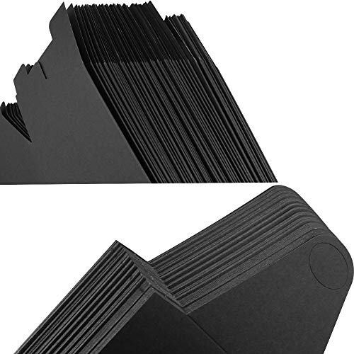 BILLIOTEAM 60PCS Black Single Cupcake Boxes, Clear Window Inserts Handle Cupcake Muffins Cupcake Carriers Pastry Containers Bakery Wrapping Party Favor Packing For Wedding Cupcake Favor Boxes