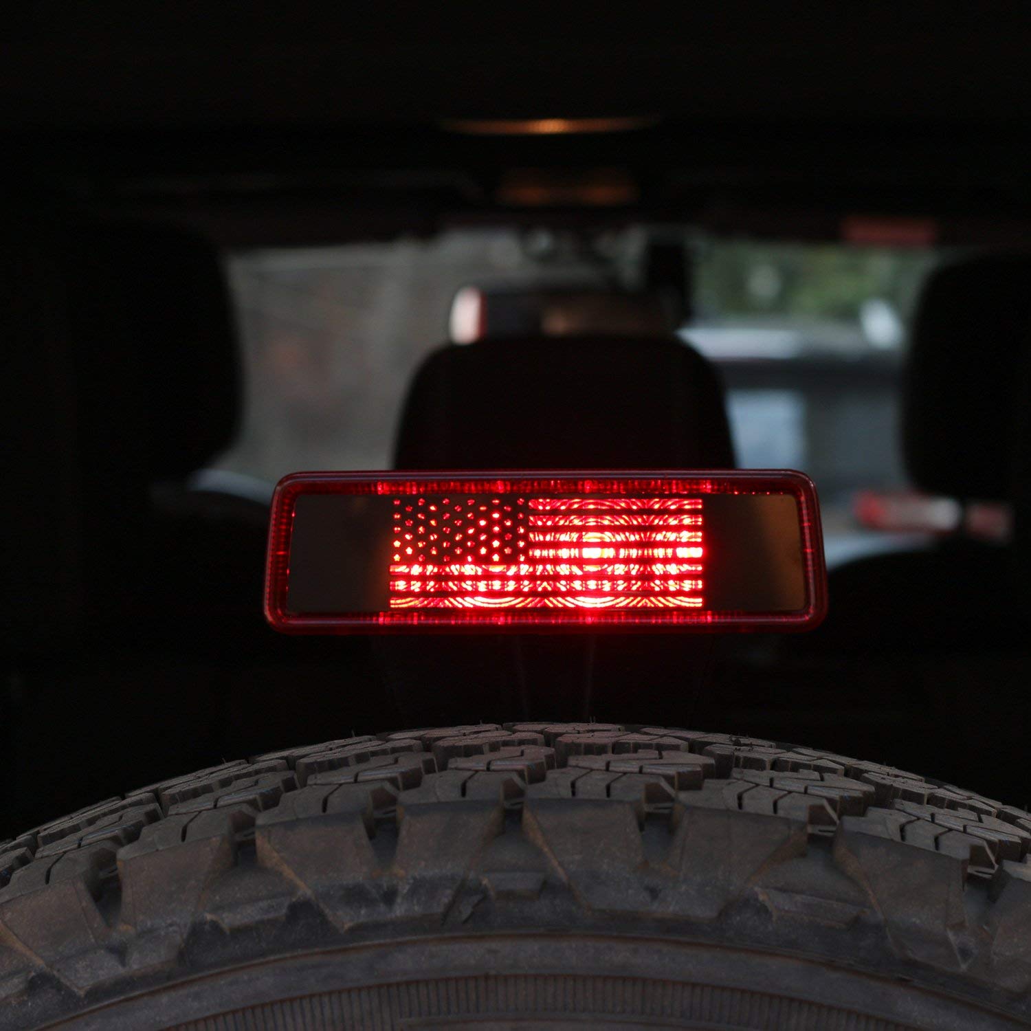 RT-TCZ Tail Light Guards Covers Brake Light Cover For Rear Taillights 2007-2017 Jeep Wrangler JK Unlimited Accessories (US Flag-1)