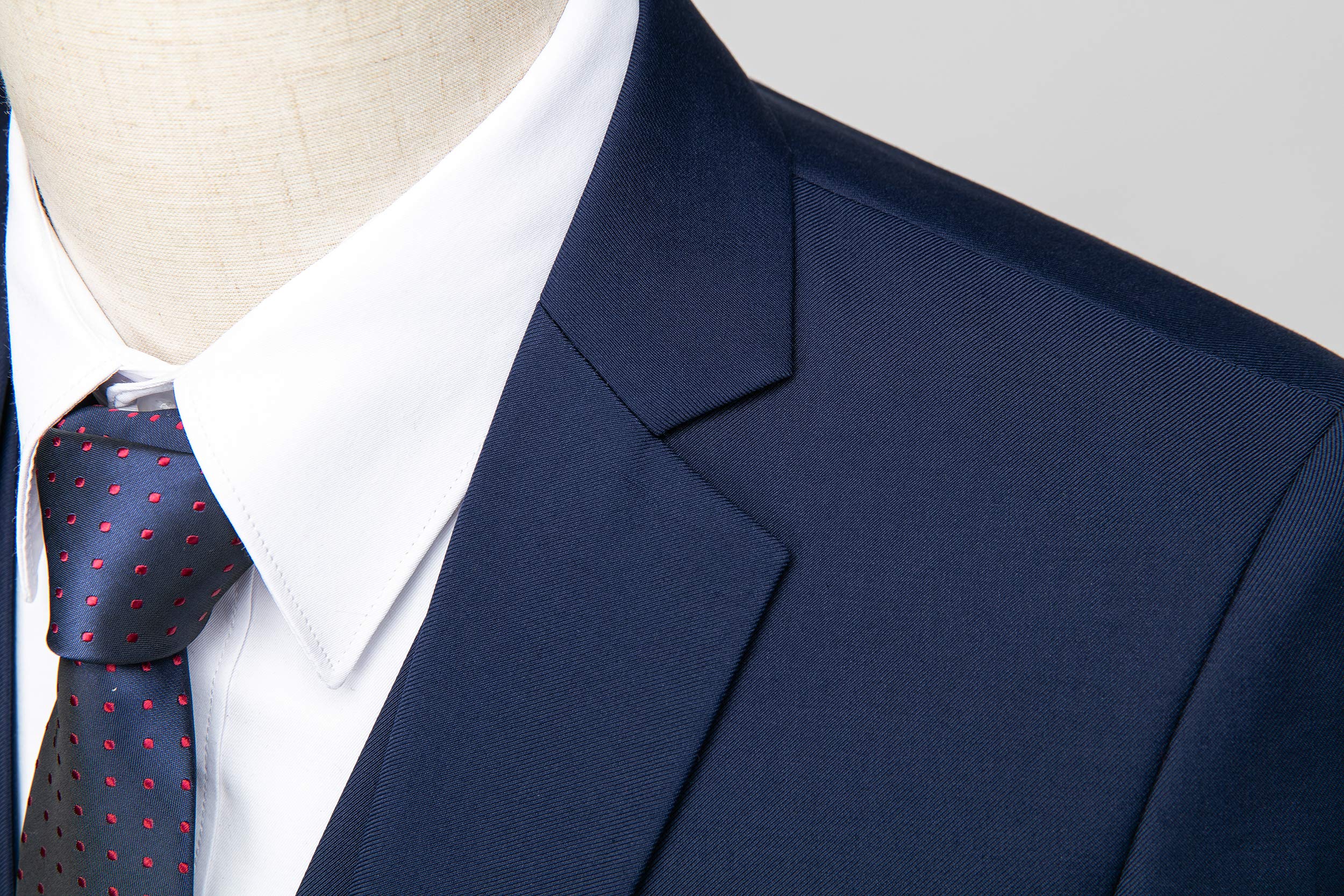 UNINUKOO Mens Blazer Jacket Casual 2 Buttons Suit Jacket Single Breasted Sport Coats Modern Wedding Tux Blazer US Size 32 Navy