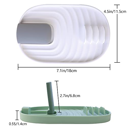 HengKe 2 Pack Kitchen Pot Pan Cover Lid Shell Stand Holder Kitchen Utensil Holder Pots Lid Ladles Holder for Pots and Spoon Rest Kitchen Gadgets for Kitchen Storage Counter Stove Organizer