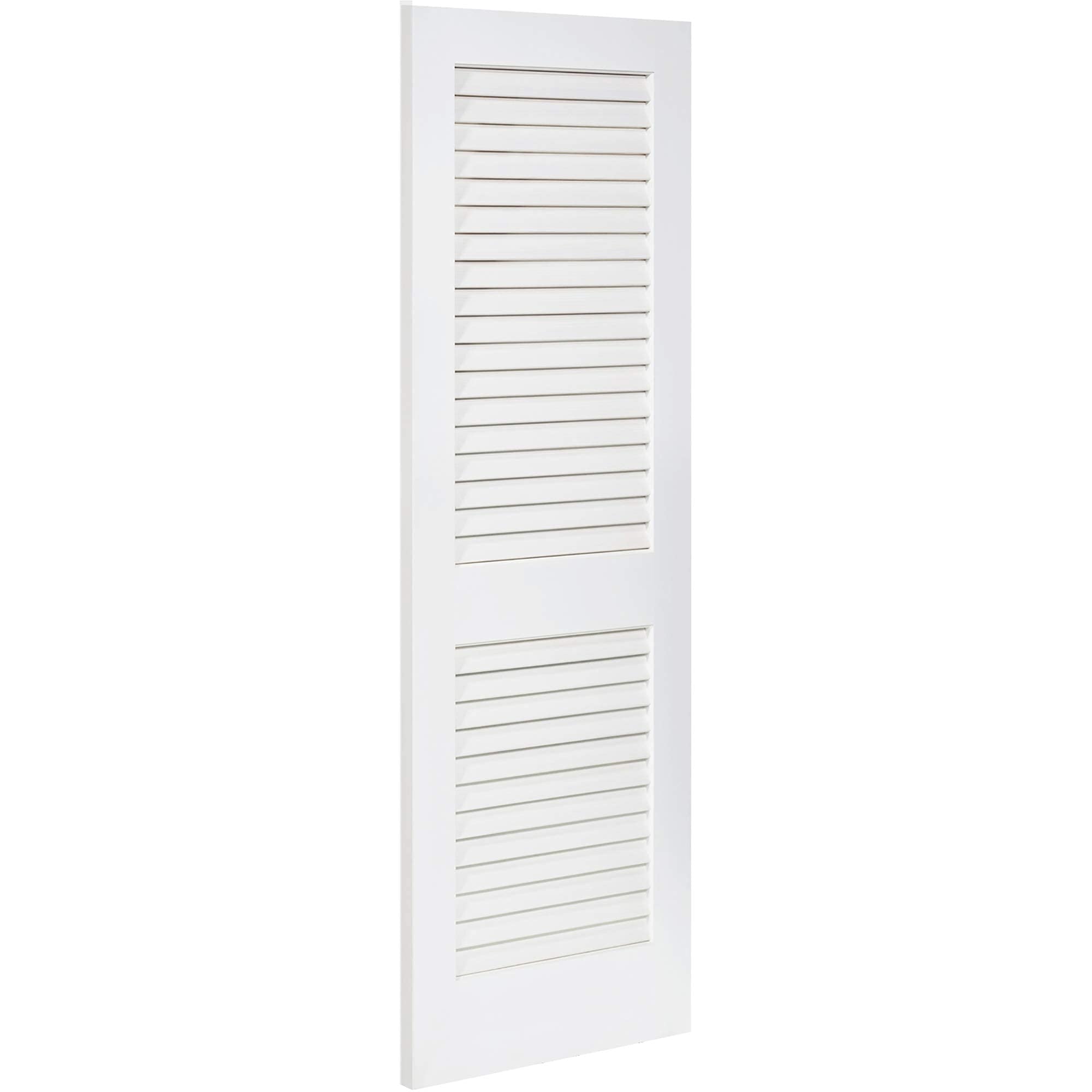 Louver-Louver Plantation Interior Door Slab Kimberly Bay® White (80x30)