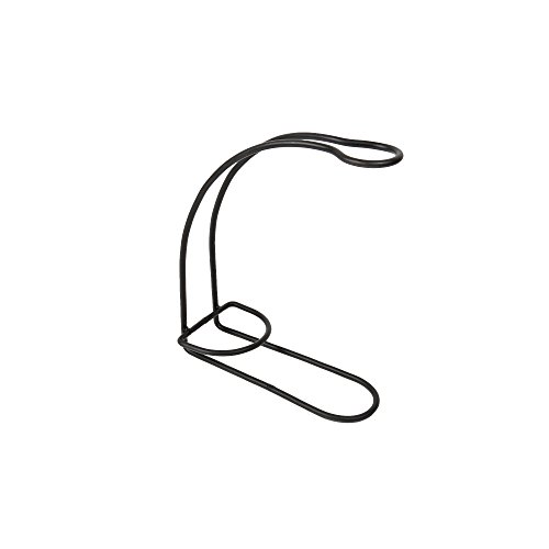 Luciano Housewares Tabletop Rack Vintage Iron Single Bottle Wine Holder, 9 inches, Black, 9" x 3.5"