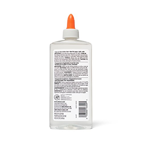 Elmer's Liquid School Glue, Clear, Washable, 9 Ounces, 24 Count - Great for Making Slime
