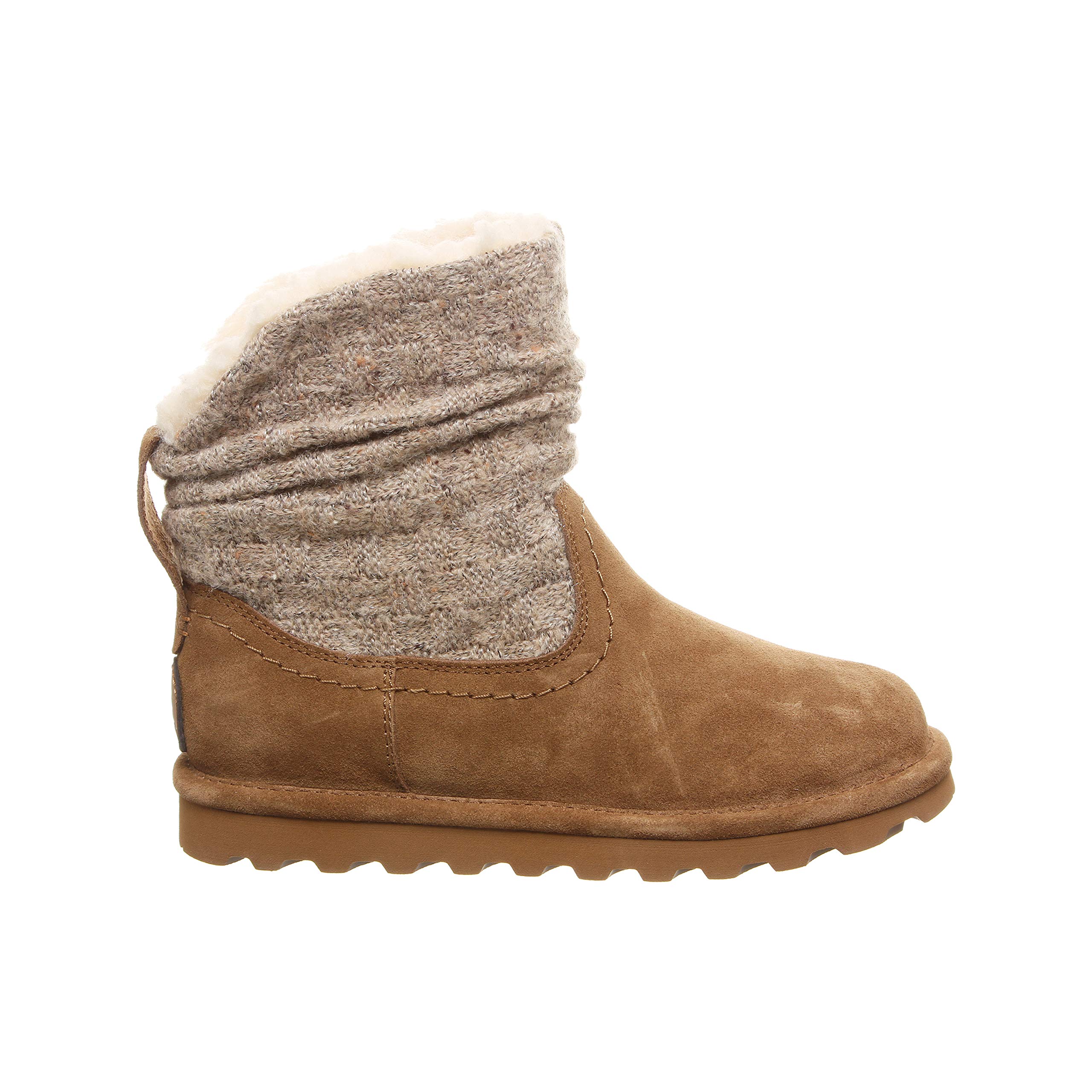 BEARPAW Women's Virginia Hickory Size 10 | Women's Boot Classic Suede | Women's Slip On Boot | Comfortable Winter Boot