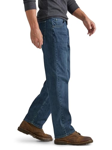 Wrangler Authentics Men's Classic 5-Pocket Relaxed Fit Flex Jean Slate Flex 40W x 32L