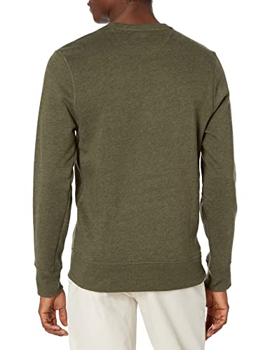 Amazon Essentials Men's Fleece Crewneck Sweatshirt - Olive Heather, Medium (Available in Big & Tall Sizes)