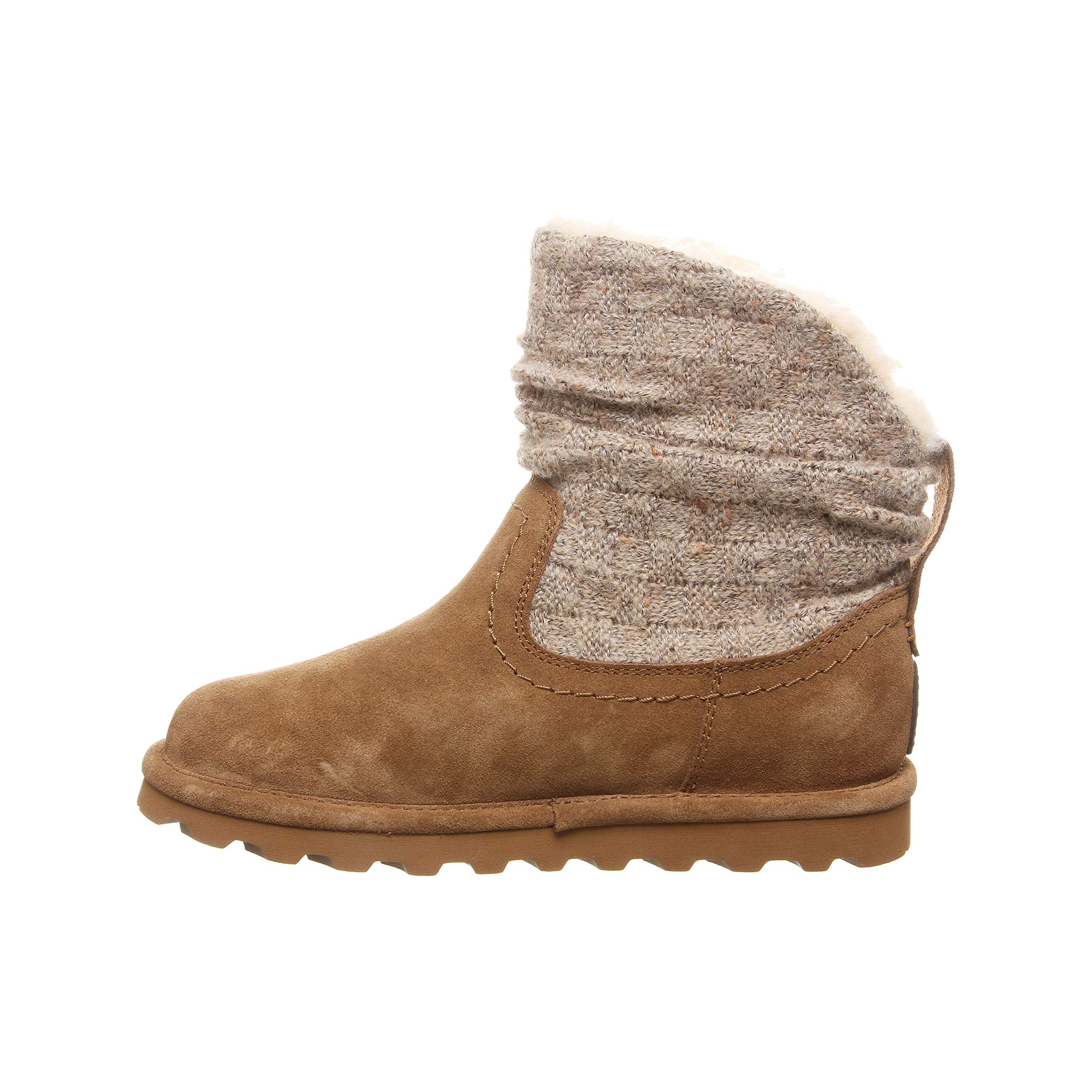 BEARPAW Women's Virginia Hickory Size 10 | Women's Boot Classic Suede | Women's Slip On Boot | Comfortable Winter Boot