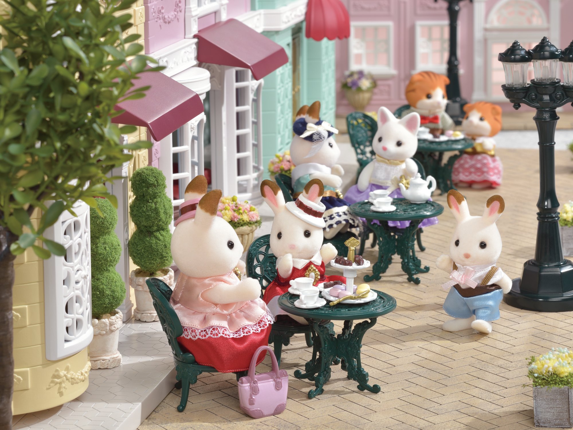 Calico Critters Town Tea and Treats Set - Host Delightful Tea Parties for Your Critters